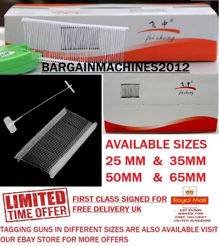 TAGGING STRONG BARBS TAG PINS KIMBLES 5000 PIECES IN BOX SIZES 25/35/50 ...