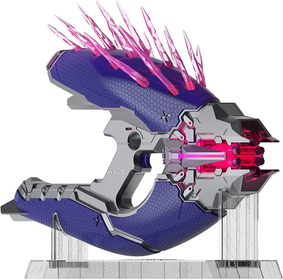 NERF LMTD Halo Needler Dart-Firing Blaster, Light-Up Needles, 10-Dart ...