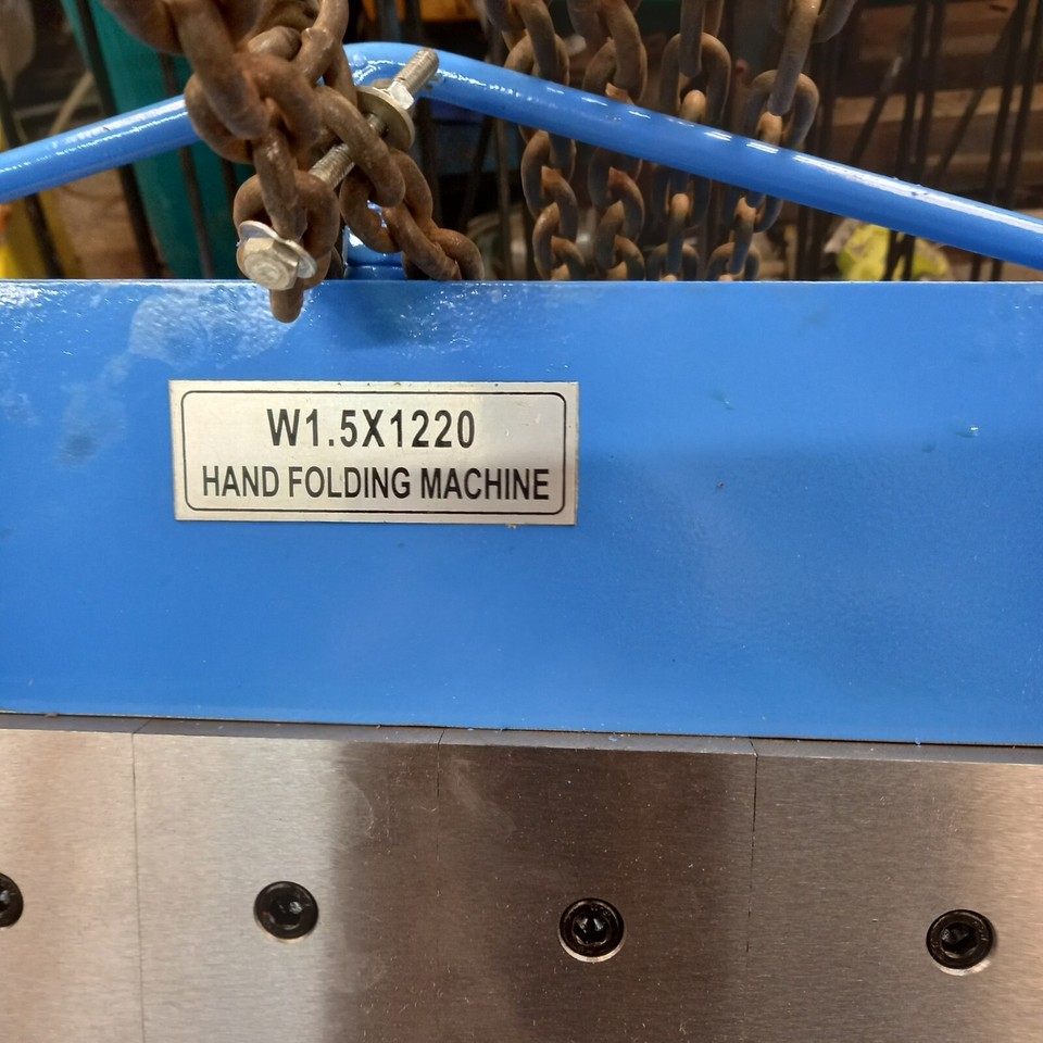 Metal Folder box & pan 4 foot or 1220mm long x 1.5mm thick sheet metal ...