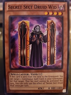 Secret Sect Druid Wid - Yugioh Dark Monster - Vintage | eBay