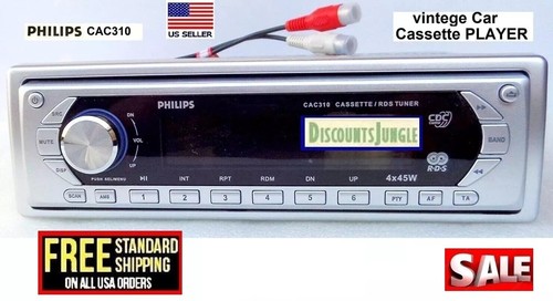 Philips car radio cassette player vintage stereo AM/FM RECEIVER ...