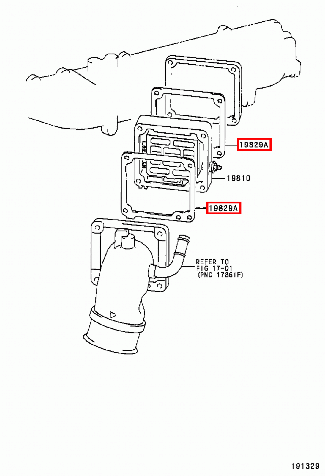 Genuine Coaster HDB50 BB60 BB59 15B 14B 1HD FT Engine Air Intake Heater ...