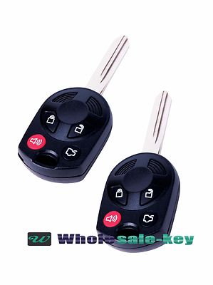 2 Remote Key For Ford 40 Bit Head Keyless Entry Transmitter Uncut Blade ...