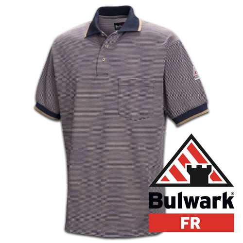 Bulwark Flame Resistant Nomex FR Uniform Lightweight Work Shirt Polo ...