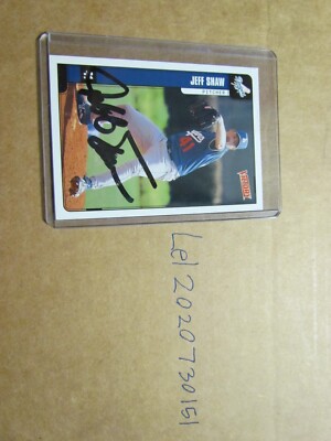 2001 Victory Jeff Shaw signed Baseball Card | eBay