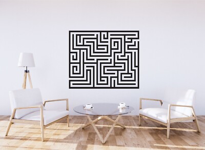 Abstract Maze Large Wall Decal Removable Sticker Living Room Décor ...
