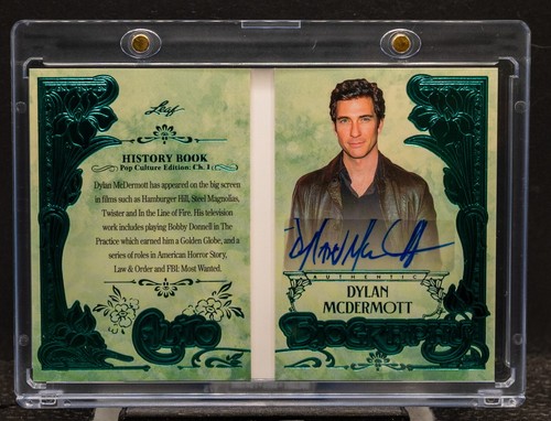 Dylan McDermott 2024 Leaf History Book Green Auto Biography Autograph /5 | eBay