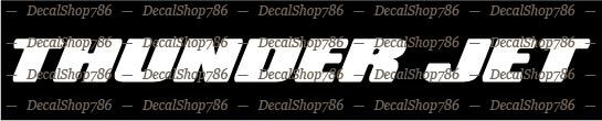 Thunder Jet Boats - Outdoor Sports - Vinyl Die-Cut Peel N' Stick Decals ...