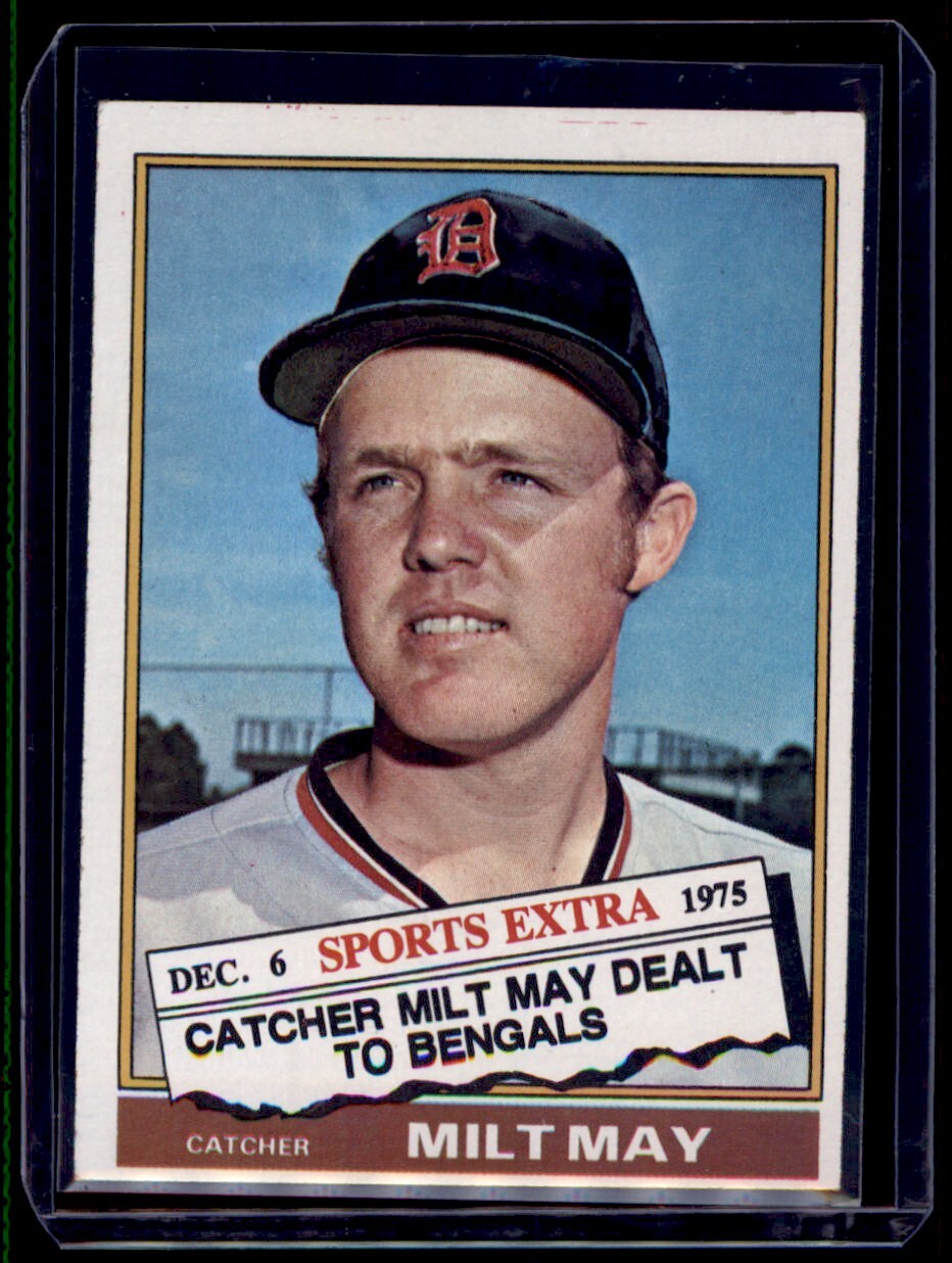 1982 Topps Baseball Sports Extra Milt May-VG Detriot Auburn Tigers ...