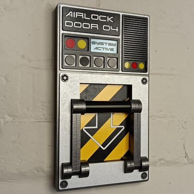 Sci-Fi inspired Airlock Door Control Panel / 3d Prop entry handle ...