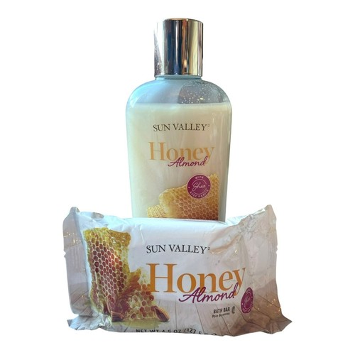 Sun Valley Honey Almond Shea Butter 8 oz Body Wash & 4.5 oz Bar Soap ...
