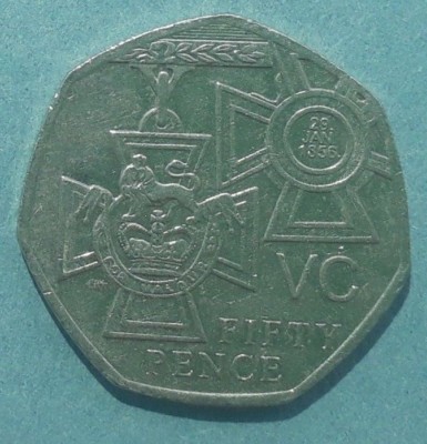 2006 Fifty Pence 50p VC Victoria Cross World War 2 End 60years Coin ...