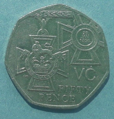 2006 Fifty Pence 50p VC Victoria Cross World War 2 End 60years Coin ...