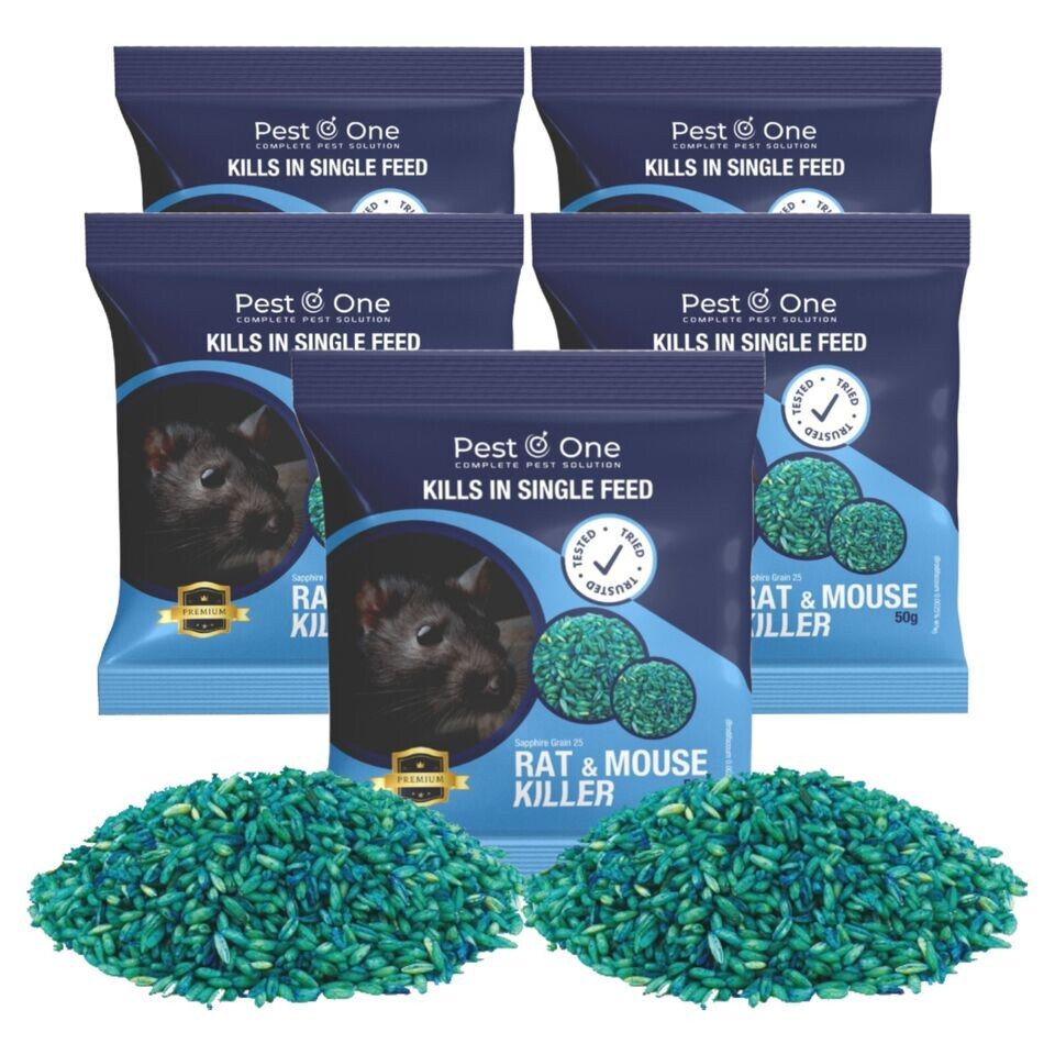 Rat & Mouse Killer Grain Bait 🐀 Single Feed Max Strength Rodent Poison ...