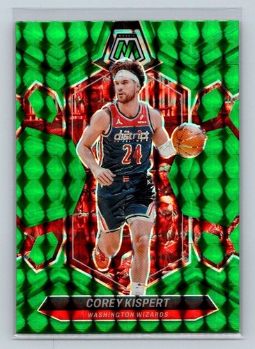 2023-24 Panini Mosaic Green Mosaic #49 Corey Kispert Washington Wizards ...