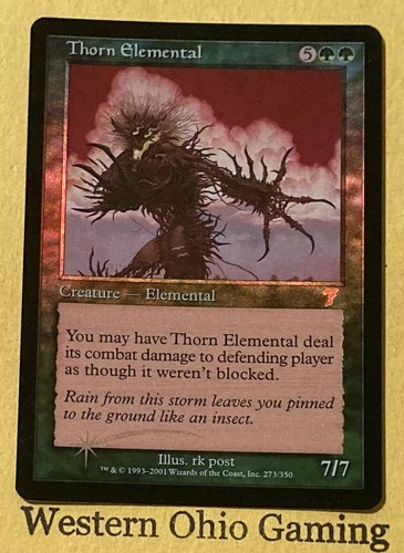 Magic The Gathering 7th Edition Thorn Elemental #273/350 Foil MTG TCG ...