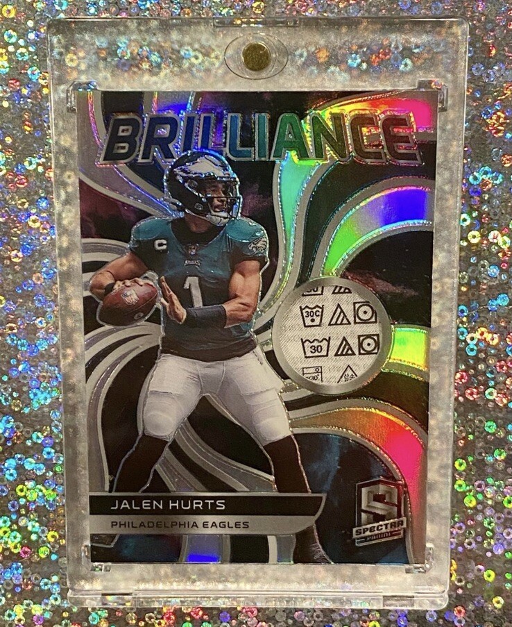 2022 Jalen Hurts Panini Spectra #BRL-JHU Brilliance Laundry Tag Patch 1 ...