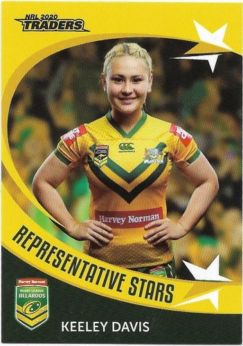 2020 Nrl Traders Representative Stars (RS12) Keeley DAVIS Jillaroos | eBay