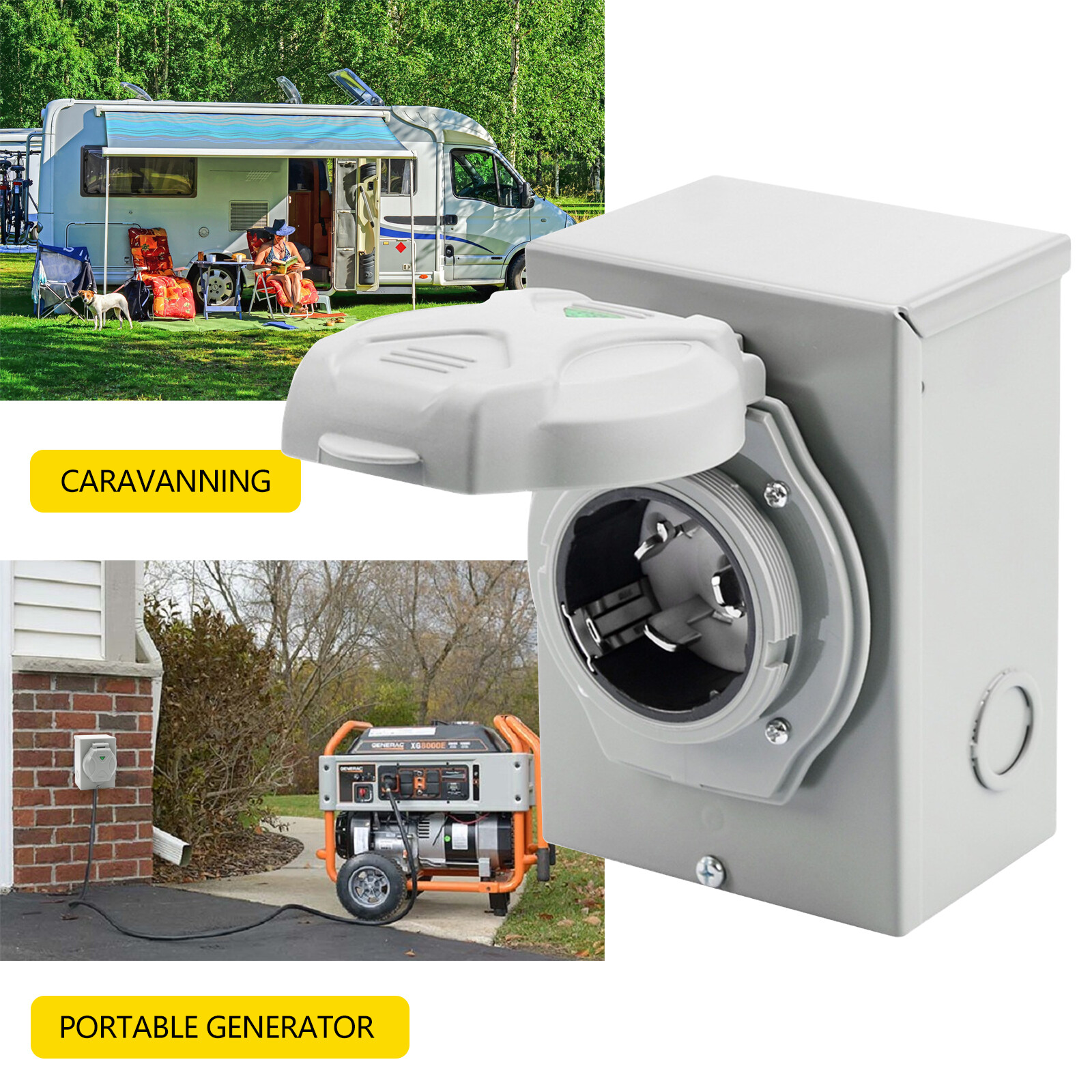 MICTUNING 30A 125V Generator Inlet Box (MIC-PIB-508) for sale online | eBay