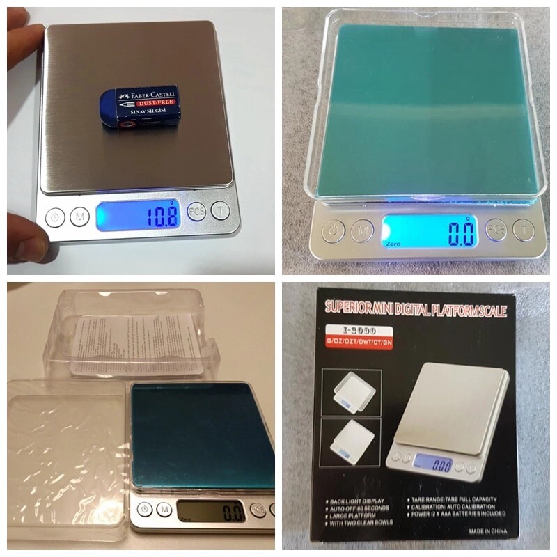 Digital Scale 2000g x 0.1g Jewelry Gold Silver Coin Gram Pocket Size ...