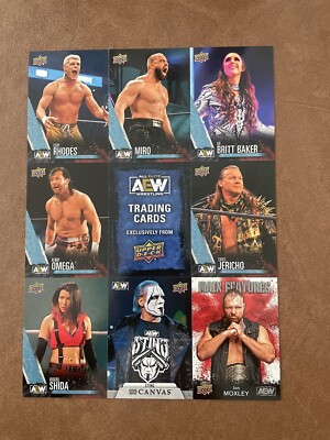 AEW All Elite Wrestling Cards NYCC 2021 Uncut Card Sheets New York ...