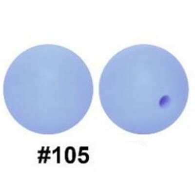 5 pc. Light Blue Silicone 15mm beads Food Grade silicone Solid ...