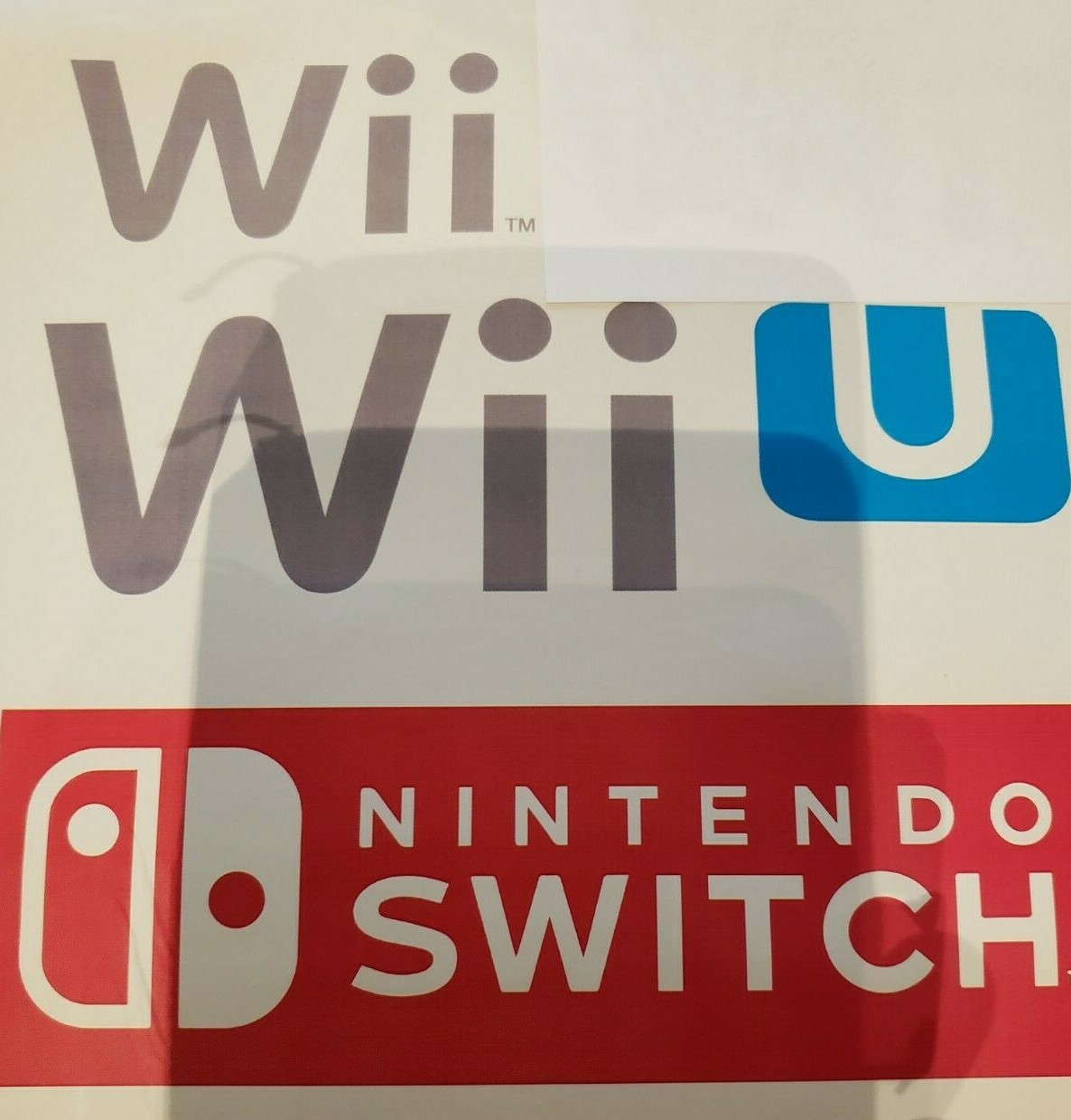 Nintendo Wii U Switch Stickers Decals label for game shelf decor new ...