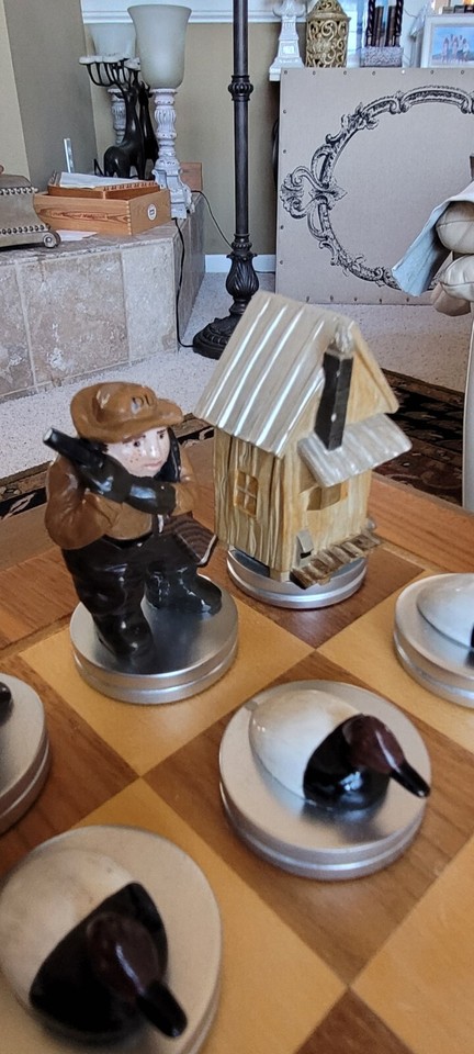 Vintage 2005/2006 Ducks Unlimited Chess Set Ducks & Geese Loon Lake ...