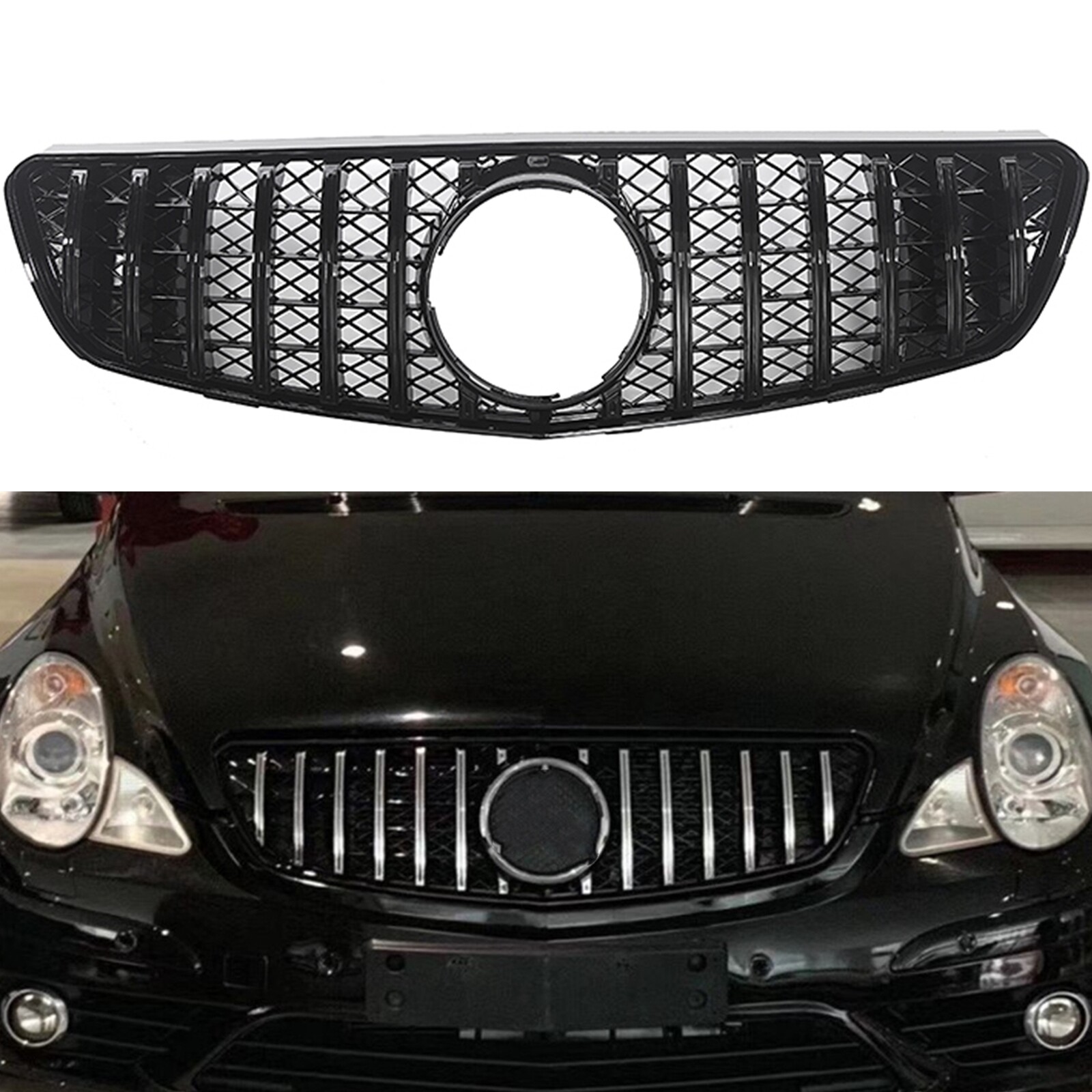 For Mercedes-Benz R-Class W250 GT-R 2005 2006-2010 Front Bumper Grille ...