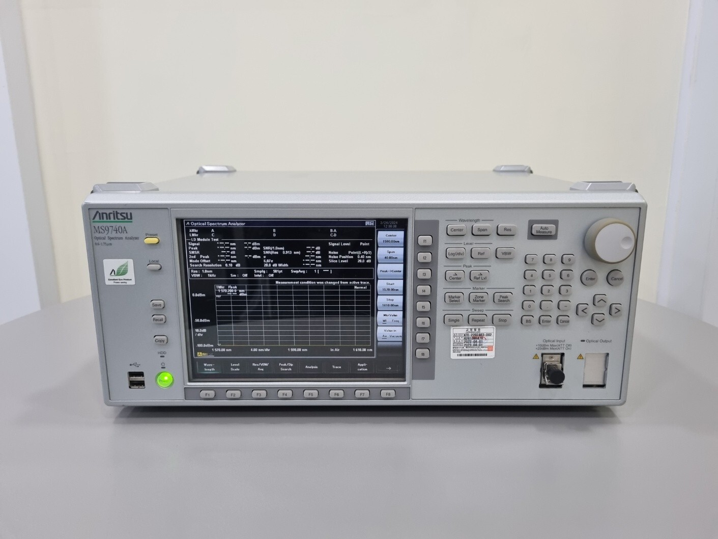 Anritsu MS9740A Optical Spectrum Analyzer | eBay