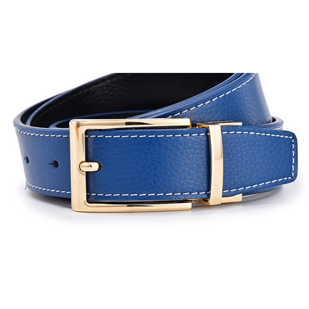 Reversible Belt Buckle Replacement Pin Buckle Rectangular Silver Gold ...
