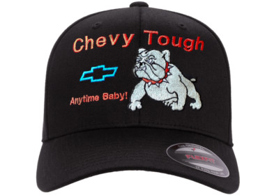 Chevy Tough - Anytime Baby! - w/Bulldog Flexfit L/XL Embroidered Cap | eBay
