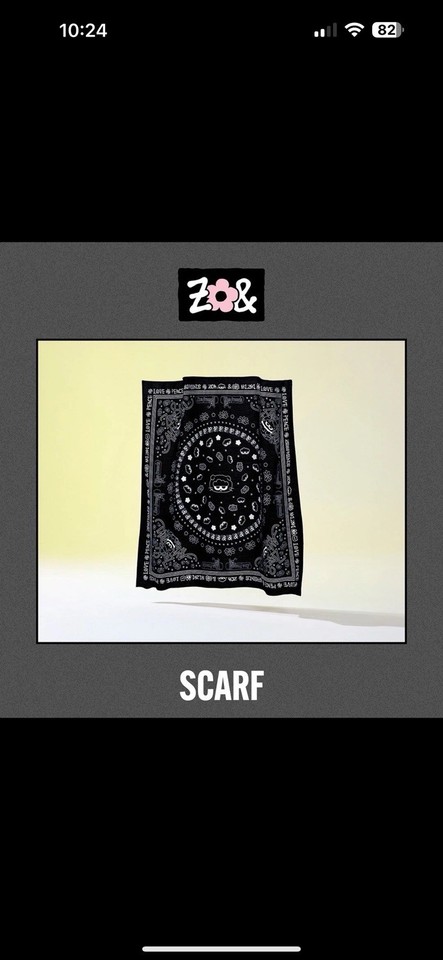 G-DRAGON Zo & Friends POP-UP OFFICIAL Zoa SCARF GD Ubermensch ...