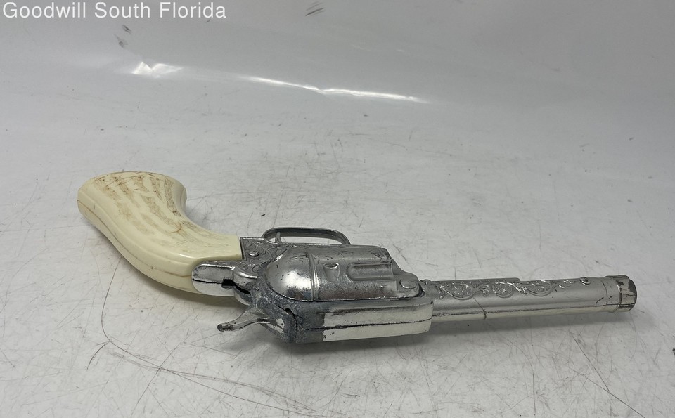 Vintage Chrome Western Revolver Ivory Handle Pony Boy Toy Cap Gun | eBay