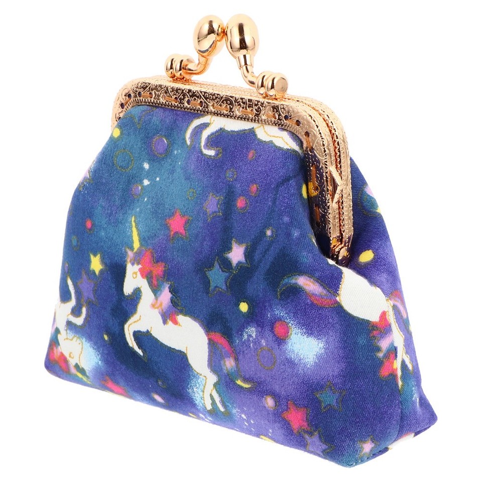 1pc Cartoon Mini Change Purse Unicorn Purse Lovely Cloth Cards Key ...