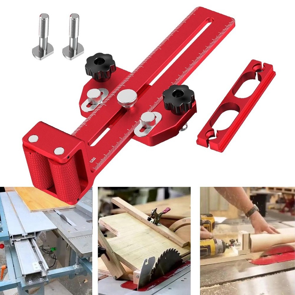 Thin Rip Jig Table Saw Guide with Safety Roller Bearing for Router ...