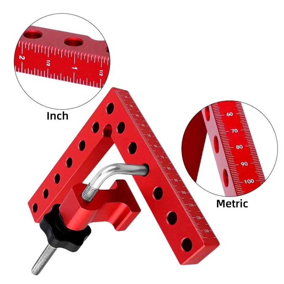 120/140mm Right Angle Fixing Clip 90 Degree L Shape Woodworking Clamp ...