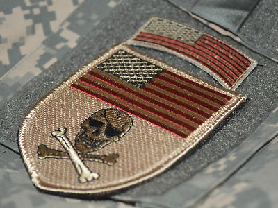 USMC MARINES FORCE RECON OPERATOR vêlkrö SHIELD PATCH: US FLAG SKULL ...