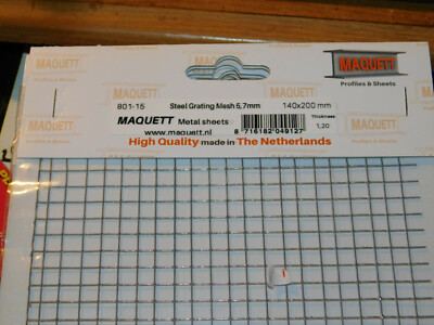 MAQUETT 801-15 STEEL GRATING MESH 5.7mm 140x200mm x 1.20 | eBay