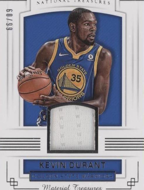 2017-18 Panini National Treasures - Material Treasures Kevin Durant #MT ...