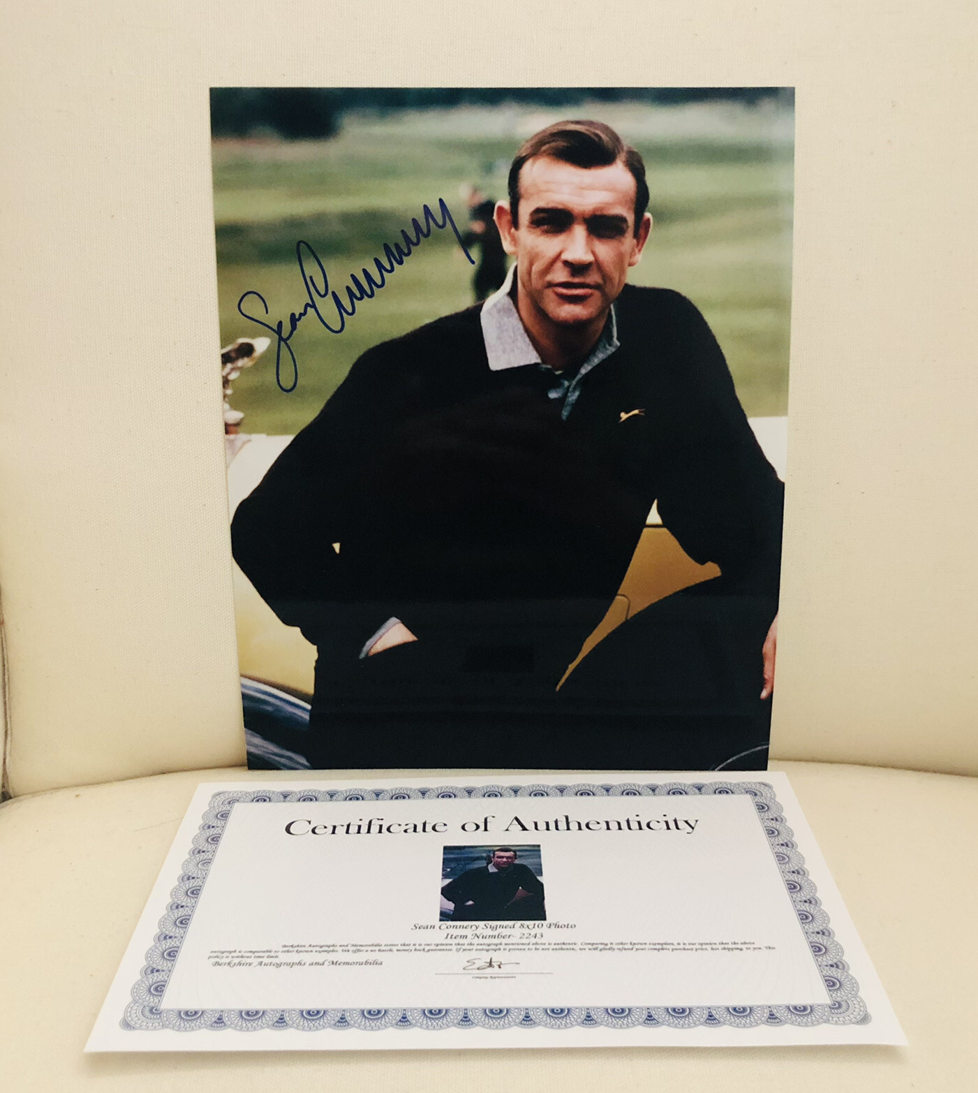 SEAN CONNERY AUTOGRAPHED HAND SIGNED 8X10 PHOTO AUTHENTIC WITH COA ...