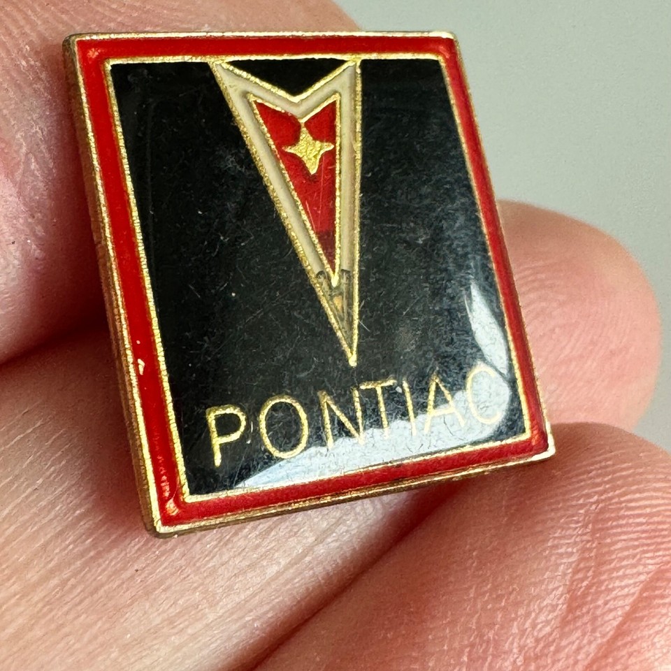 Vintage Pontiac Pin – Classic Red & Gold Car Logo Badge | eBay