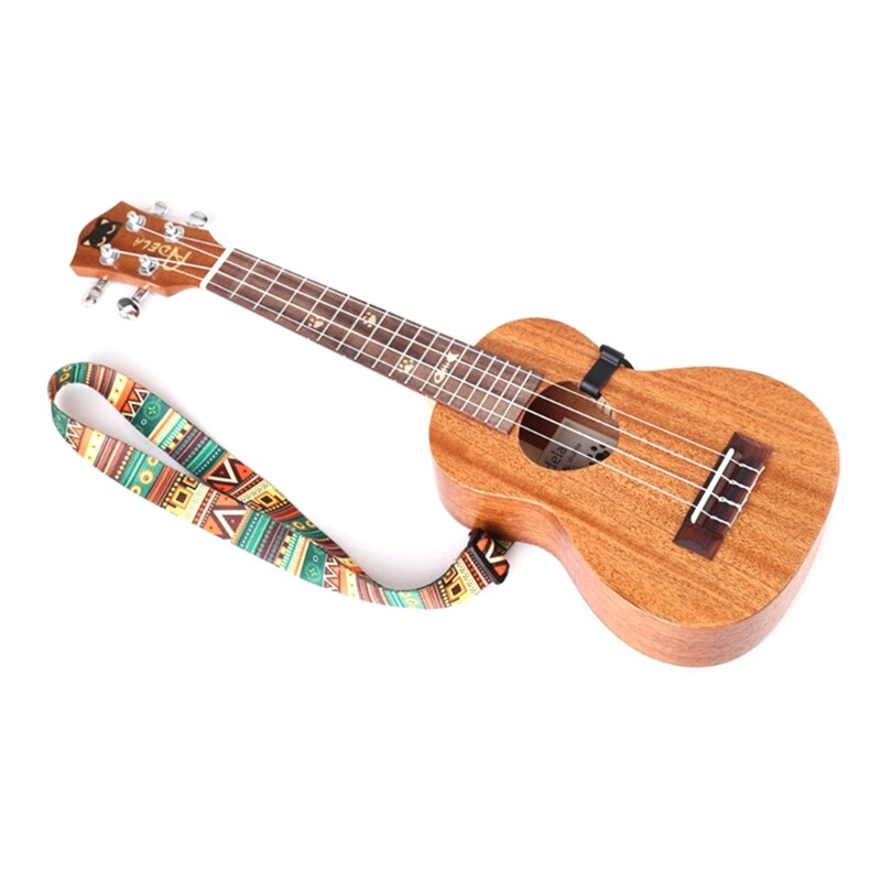Clip-on Ukulele Strap Ethnic Ukulele Strap Adjustable Shoulder Strap ...