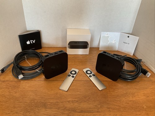 TWO Apple TV (3rd Generation) 8GB Models A1469/A1427 w/Remote, Power ...