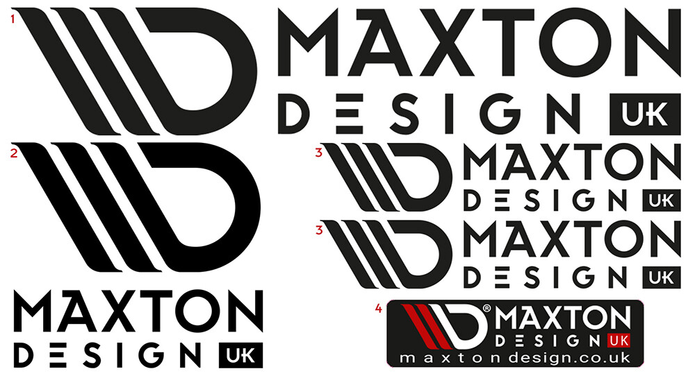 Black Maxton Designs Car Stickers Decals Set | eBay UK