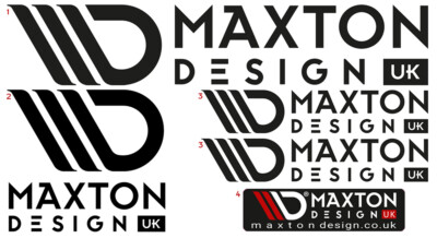 Black Maxton Designs Car Stickers Decals Set | eBay UK