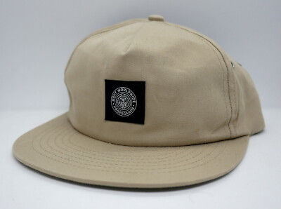 OBEY WORLDWIDE TRENCHER PATCH (KHAKI) SNAPBACK CAP 100% AUTHENTIC NEW w ...