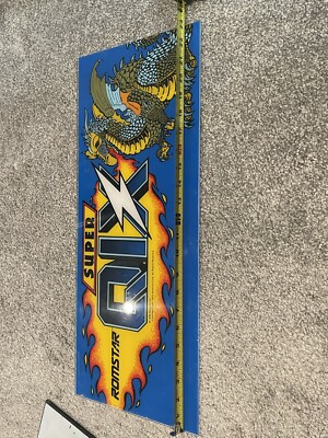 Super Qix Arcade Marquee Art Topper | eBay