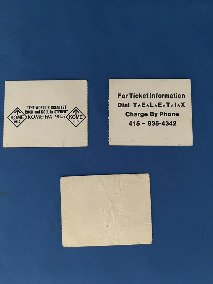 Vintage Concert Tickets Lot FOREIGNER X2 AND REO SPEEDWAGON 80s Day On ...