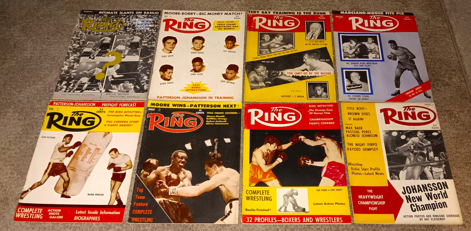 THE RING BOXING MAGAZINES (LOT OF 8) 1955-1961 | eBay